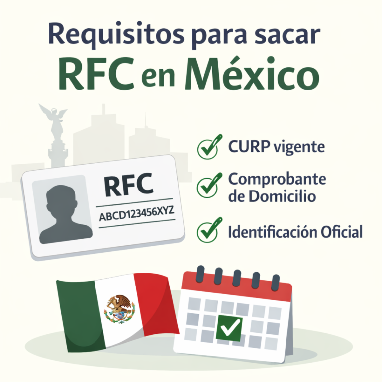 Requisitos para tramitar RFC en el SAT 2026 paso a paso